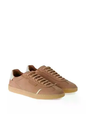 FERRAGAMO Suede Low-top Trainers - Pink