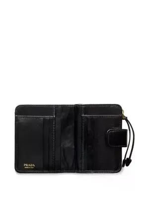 Prada Small Leather Wallet - Black