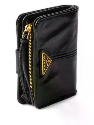 Prada Small Leather Wallet - Black