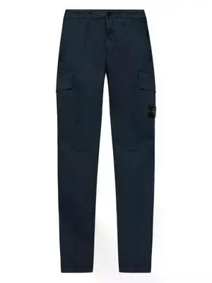 Stone Island Cotton Twill Cargo Trousers - Blue