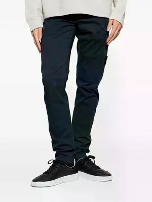 Stone Island Cotton Twill Cargo Trousers - Blue