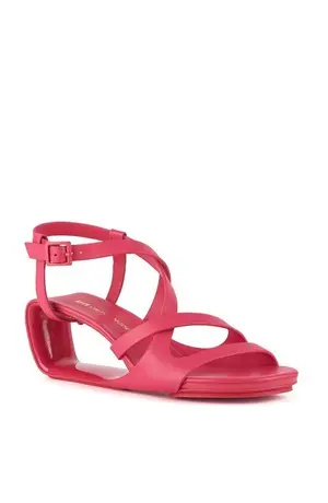 United Nude Mobius Sia Mid Strappy Sandals - Raspberry