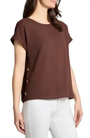 Jones New York Button Detail Top