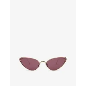 Loewe Shooting Star Cat-eye Frame Sunglasses - Burgundy