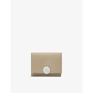 Loewe Pebble Tri-fold Small Leather Wallet - Clay