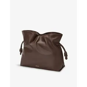 Loewe Flamenco Large Clutch Bag - Chocolate