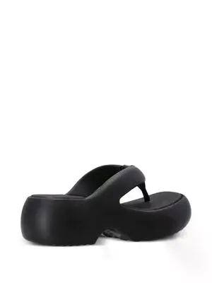 Melissa Free Fuzzy Flip-flops - Black