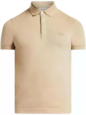 Lacoste Logo-patch Polo Shirt - Neutrals