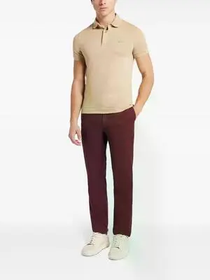 Lacoste Logo-patch Polo Shirt - Neutrals