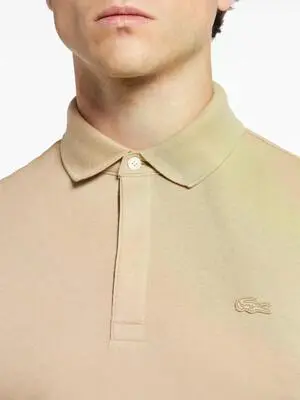 Lacoste Logo-patch Polo Shirt - Neutrals