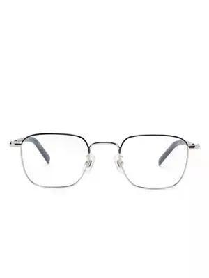 Montblanc Square-frame Glasses - Silver