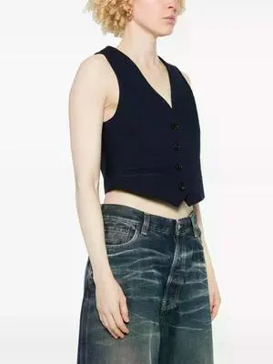 MSGM Slub-texture Waistcoat