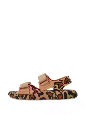 Melissa Mix Ad Leopard-print Flat Sandals