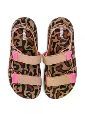 Melissa Mix Ad Leopard-print Flat Sandals