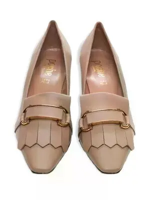 POCHE PARIS Fringe-detailed Pumps - Brown