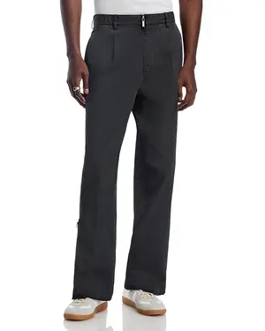 Helmut Lang Relaxed Fit Cargo Zoot Pants - Black