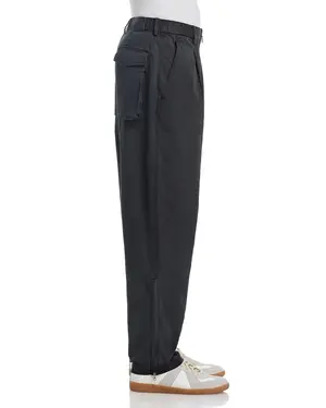Helmut Lang Relaxed Fit Cargo Zoot Pants - Black