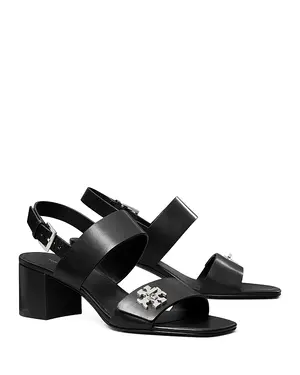 Mid Heel Buckle Sandals