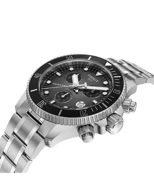 TISSOT Seastar 1000 Quartz Chronograph Watch, 38mm - Black/silver