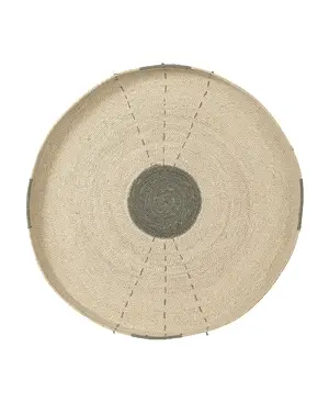 JAMIE YOUNG CO. Sundial Seagrass Round Wall Art - Teal