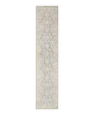 NOURISON HOME Shadows Shw03 Runner Area Rug, 2'2 X 12 - Ivory/moc