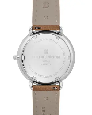 FREDERIQUE CONSTANT Classics Quartz Moonphase Watch, 39mm - Blue/brown
