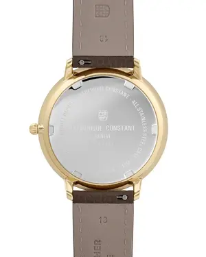 FREDERIQUE CONSTANT Classic Watch, 39mm - Silver/brown