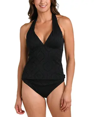La Blanca Mantra Halter Goddess Tankini Top