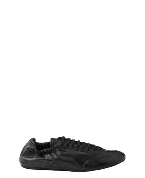Prada Leather Sneakers - Black