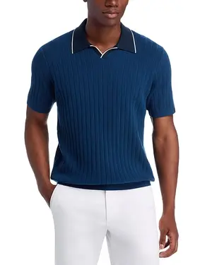 Rag & Bone Sanford Johnny Collar Polo - Moonlight