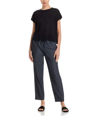 Eileen Fisher Drawstring Tapered Ankle Pants