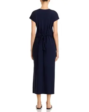 Eileen Fisher Tie Back Maxi Dress