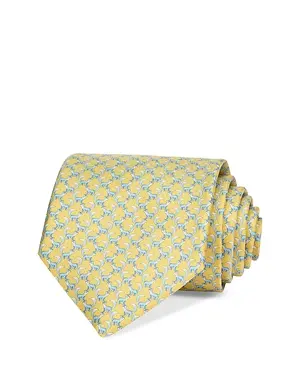 FERRAGAMO Silk Fox Neck Tie Giallo