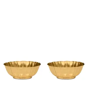 Aerin Mairie Small Bowls, Set Of 2 - Brass