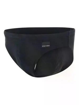 Emporio Armani Fine-ribbed Swim Briefs