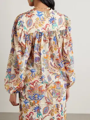 Etro Paisley-print Cotton-voile Blouse