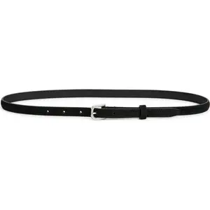 TOTEME Skinny Suede Belt - Black