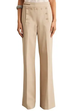 REISS Sidney Bootcut Trousers - Neutral