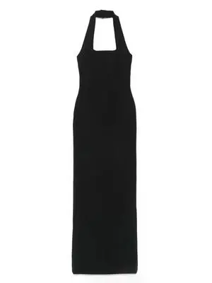 Solace London Ilona Square-neck Dress - Black