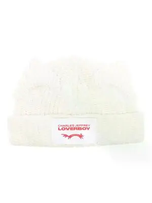 CHARLES JEFFREY Chunky Ears Beanie - Neutrals