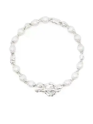 MAOR Pearl-embellished Bracelet - Silver