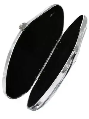 Cult Gaia Caldera Sculpted Clutch - Silver