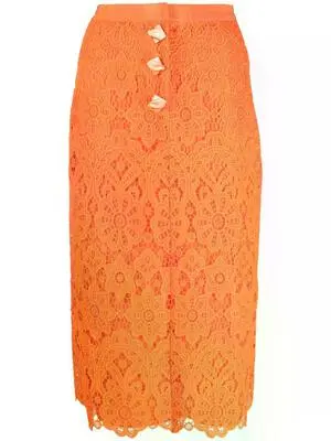 SELF-PORTRAIT Lace Pencil Skirt