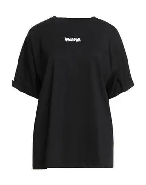 DISCLAIMER Printed Cotton T-shirt - Black