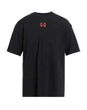 44 LABEL GROUP Man T-shirt Black Size S Cotton Black