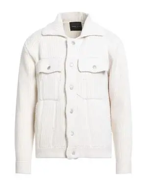 ROBERTO COLLINA Casual Knitted Jacket - White