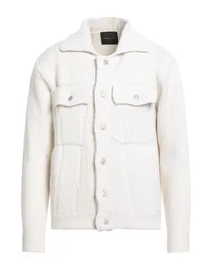 ROBERTO COLLINA Casual Knitted Jacket - White