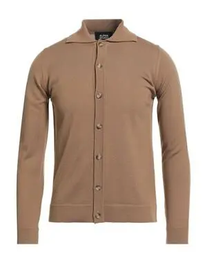 Alpha Studio Merino Wool Cardigan Camel
