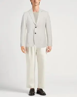 TOMBOLINI Blazer Ivory Size Cotton, Linen, Elastane