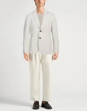 TOMBOLINI Blazer Ivory Size Cotton, Linen, Elastane